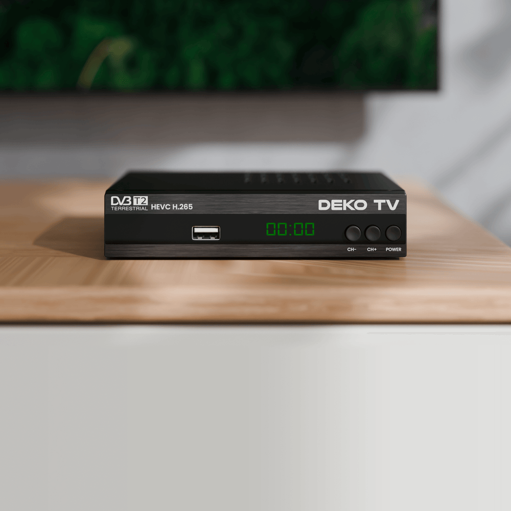 DEKO TV PRO 2 - Dekoder DVB T2 HEVC z WiFi (Dekoder Telewizji Naziemnej ...