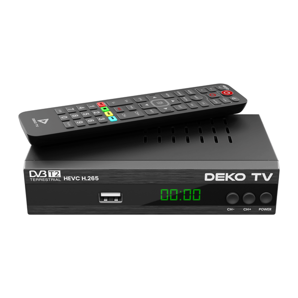 DEKO TV PRO 2 - Dekoder DVB T2 HEVC z WiFi (Dekoder Telewizji Naziemne